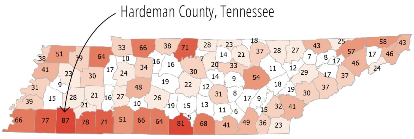TN Cwd Map Sedsg | National Deer Association